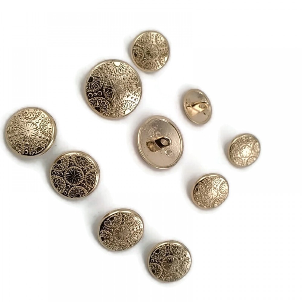 Blazer Jacket Buttons Set - Blazer Jacket Button Set of 10 Motif Patterned