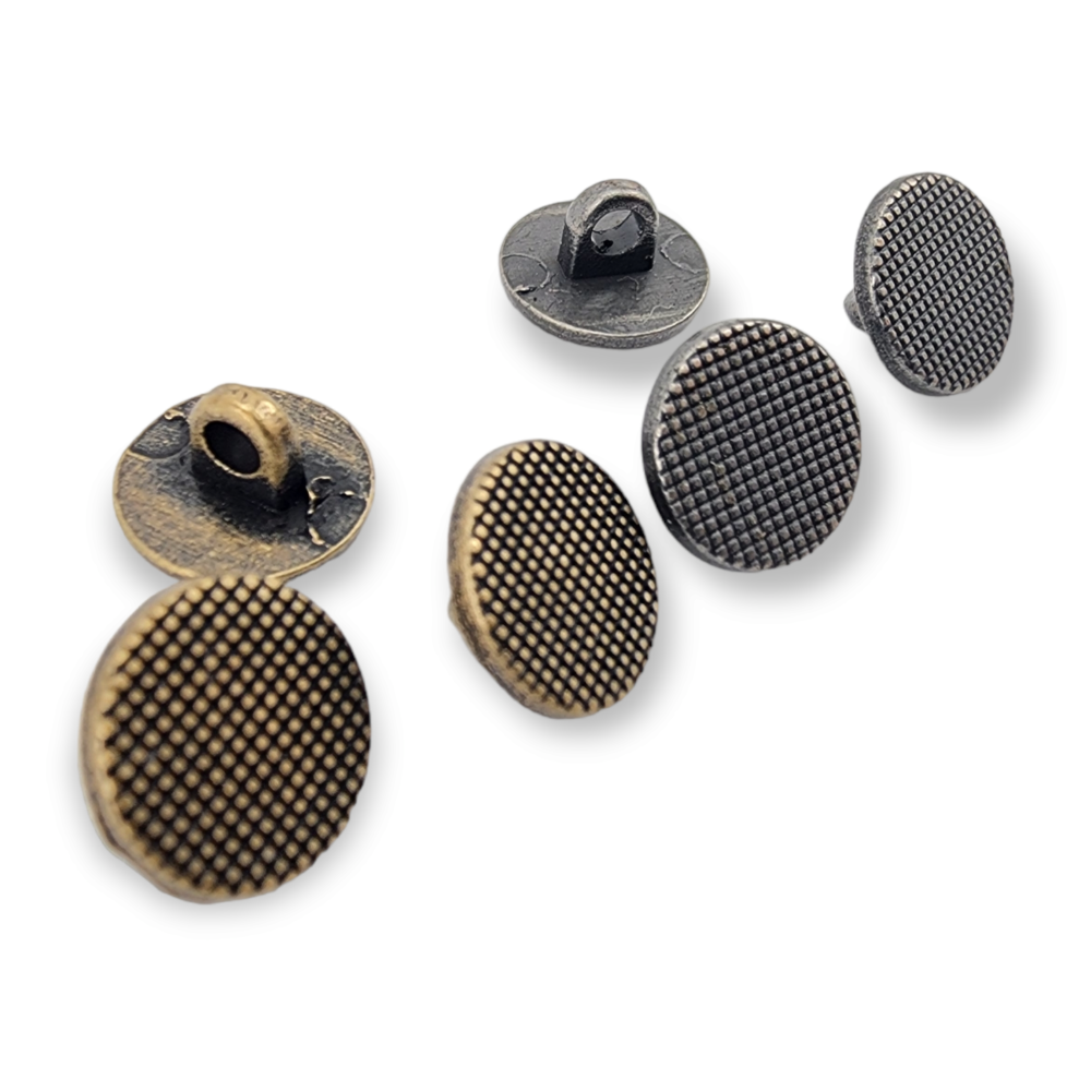 Shank Buttons - Shank Button Waffle Pattern 11 mm 18 L