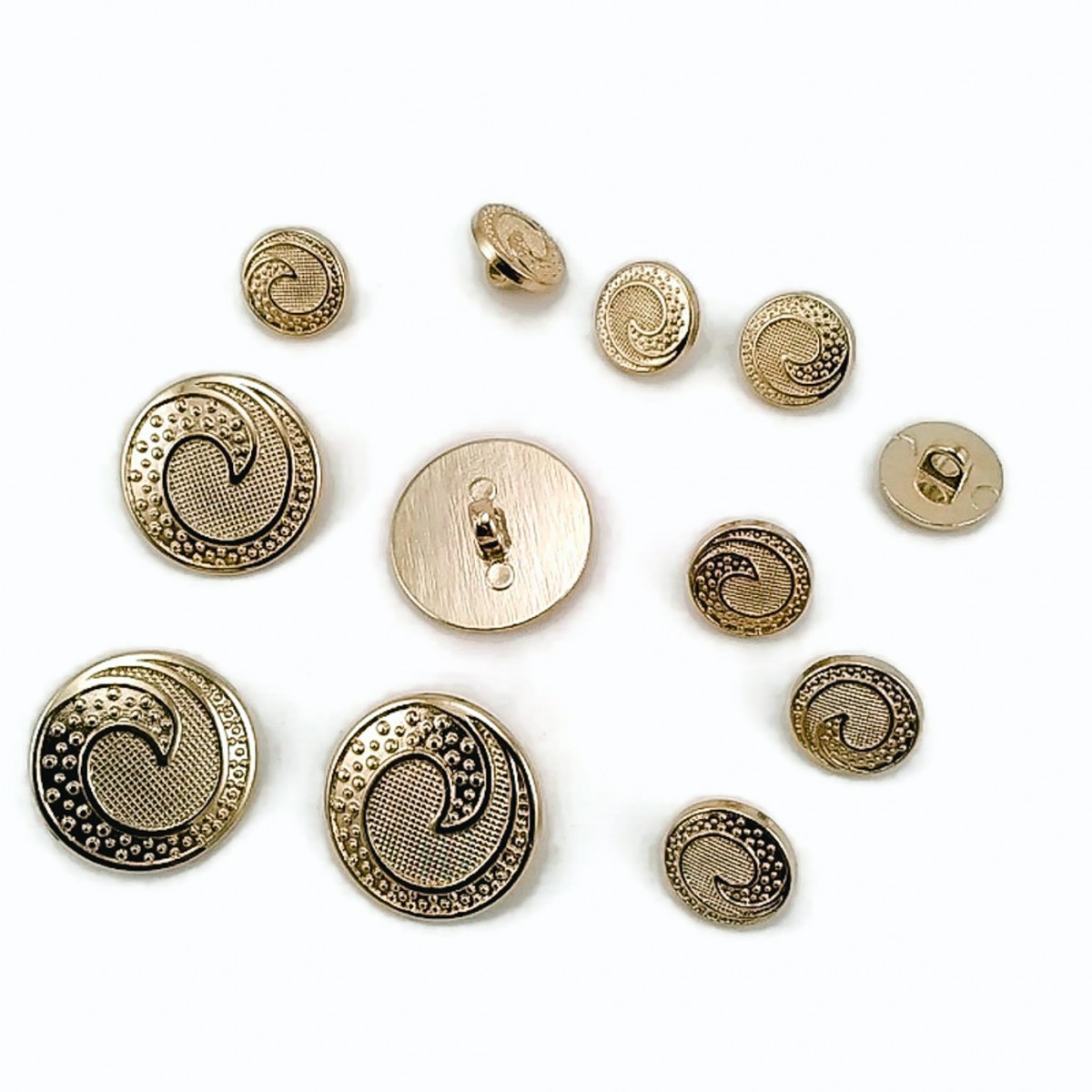 Gold Plated Button Sets - Trench Coat and Jacket Button Set of 12pcs ...