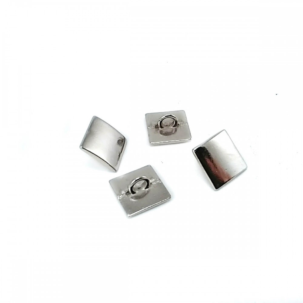 Simple Footed button zamak 12 x 12 mm | Footed Button Types