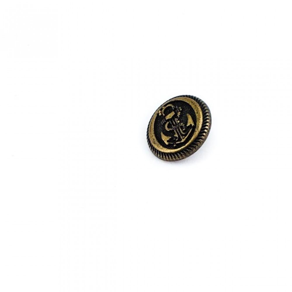 Blazer Button | Anchor Patterned 16 mm - 26 size Blazer Foot Button