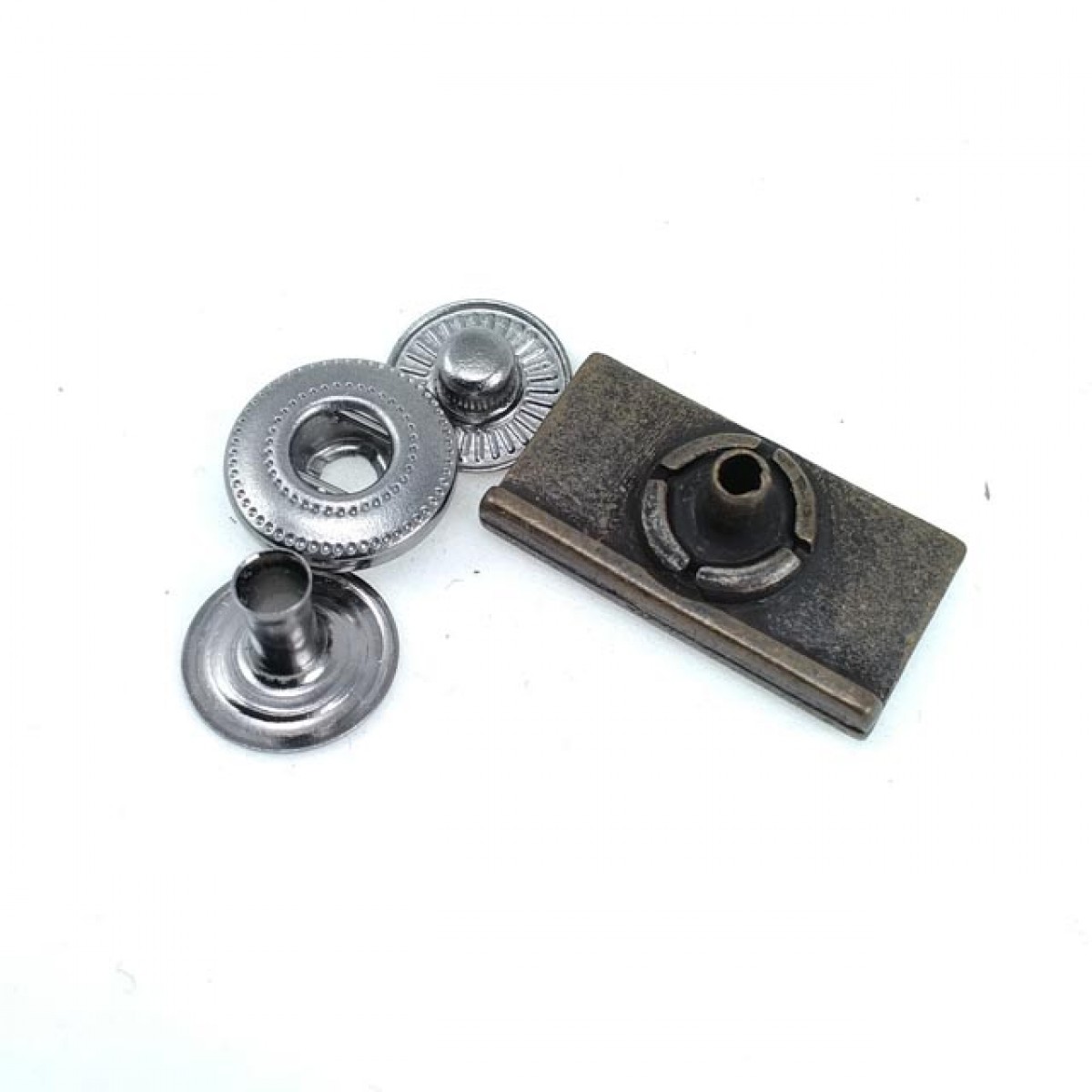 Coat Snap Fasteners Button Rectangle Design 23 x 12 mm