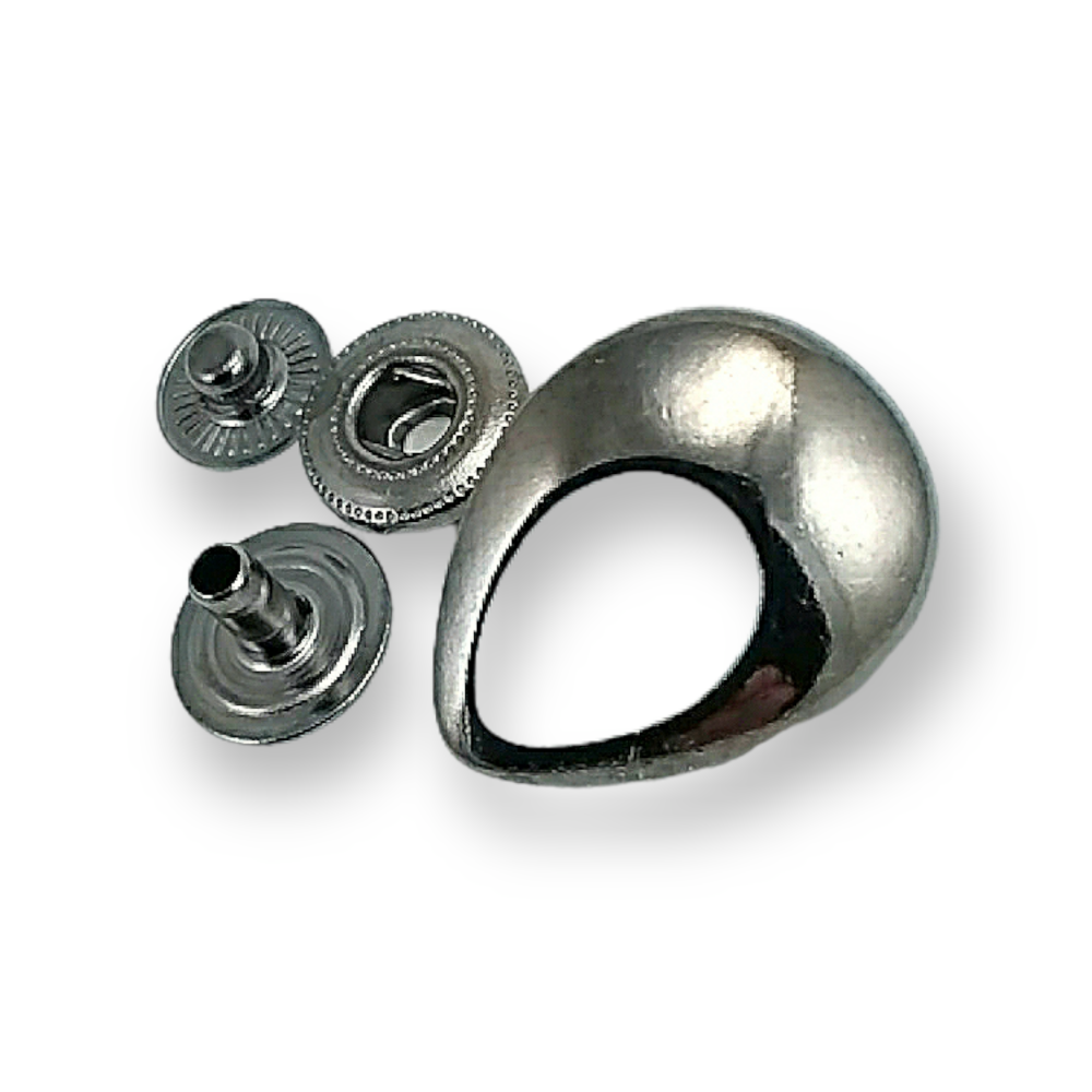 Enamel Snap Buttons - Enamel Snap Button Drop Design 24 x 20 mm