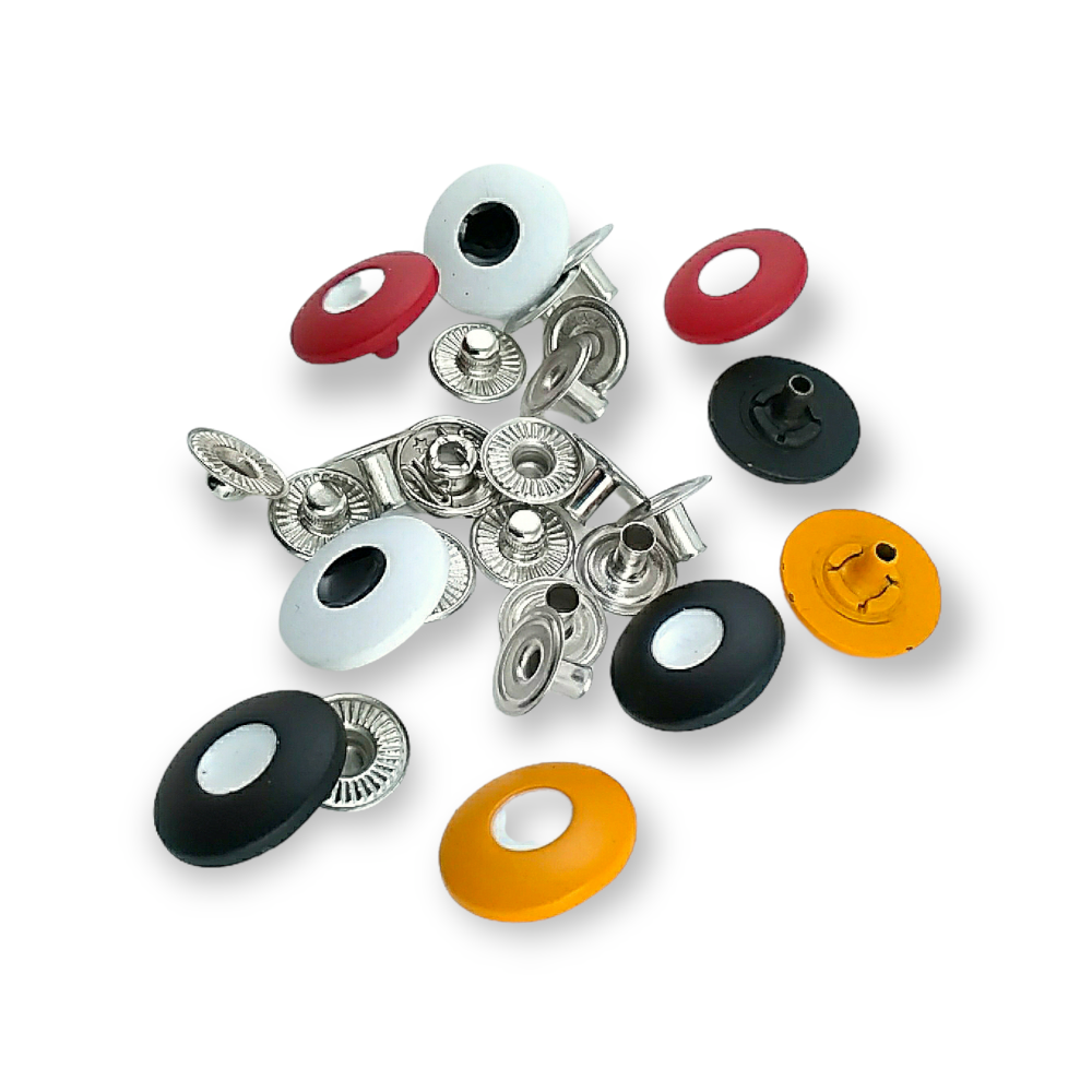 Enameled Snap Fasteners -Snap Button Enamel Coat and Snap Snap 16 mm - 25 L