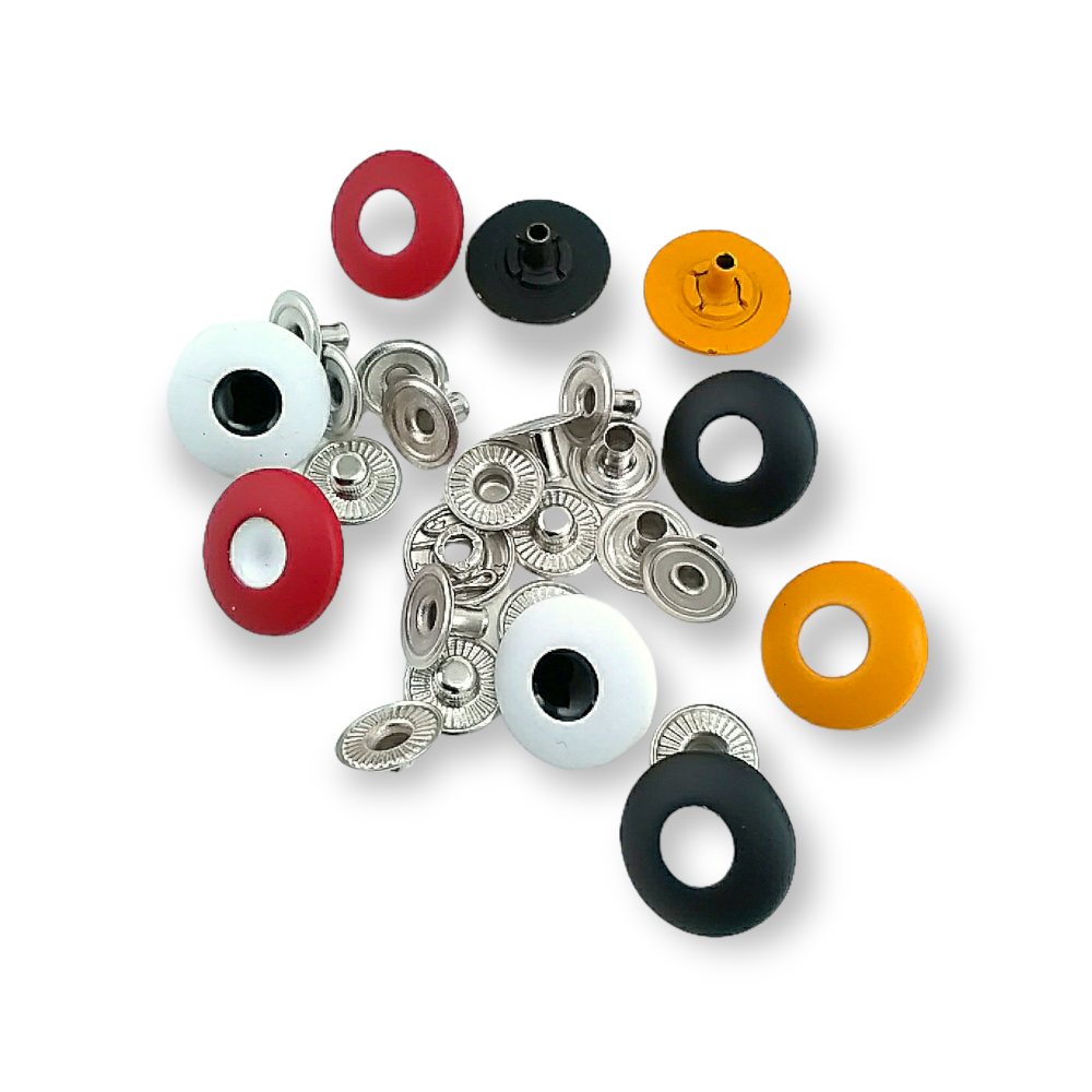 Enameled Snap Fasteners -Snap Button Enamel Coat and Snap Snap 16 mm - 25 L