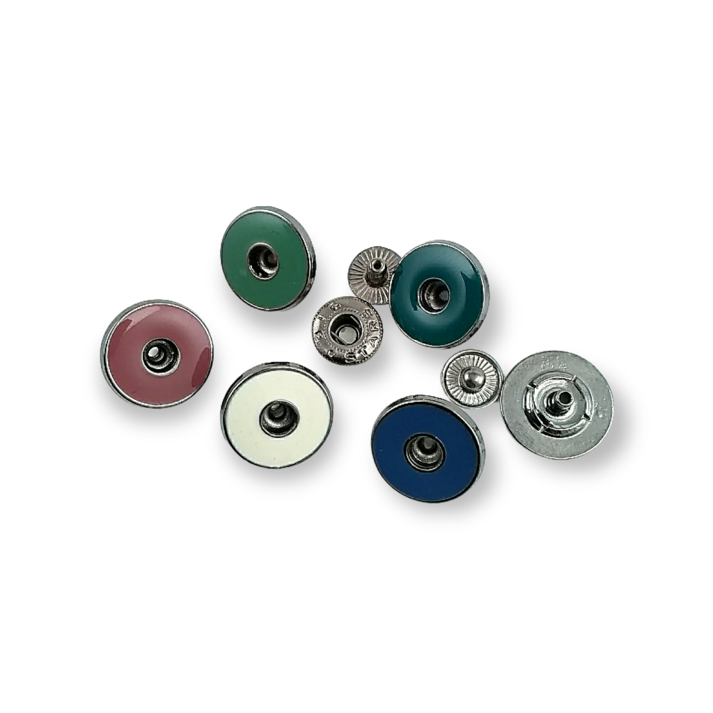 Wholesale Snap Button - Enameled Snap Fasteners Button Center Hole 17 ...