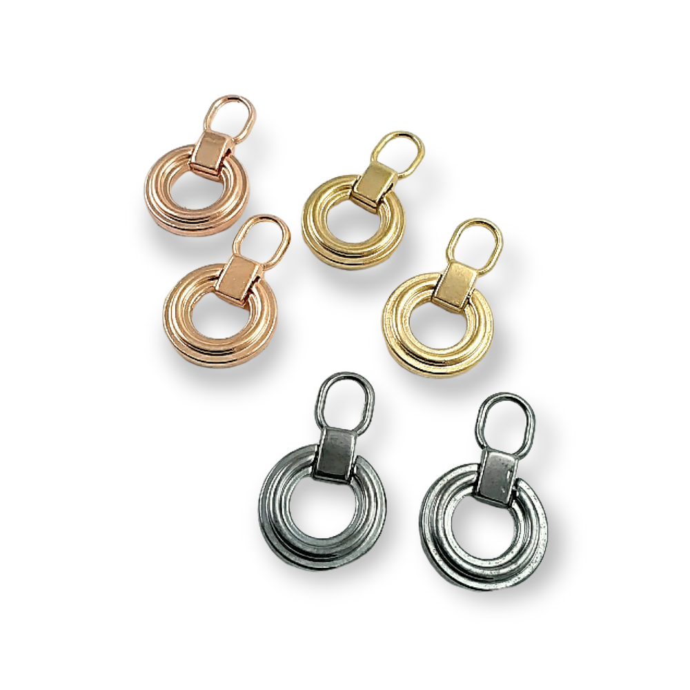 Zipper Pulls - Zipper Pull Ring Shape 15 mm