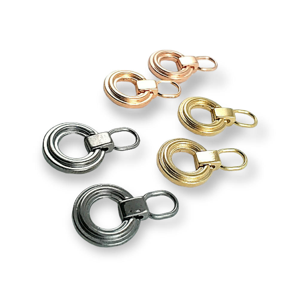 Zipper Pulls - Zipper Pull Ring Shape 15 mm