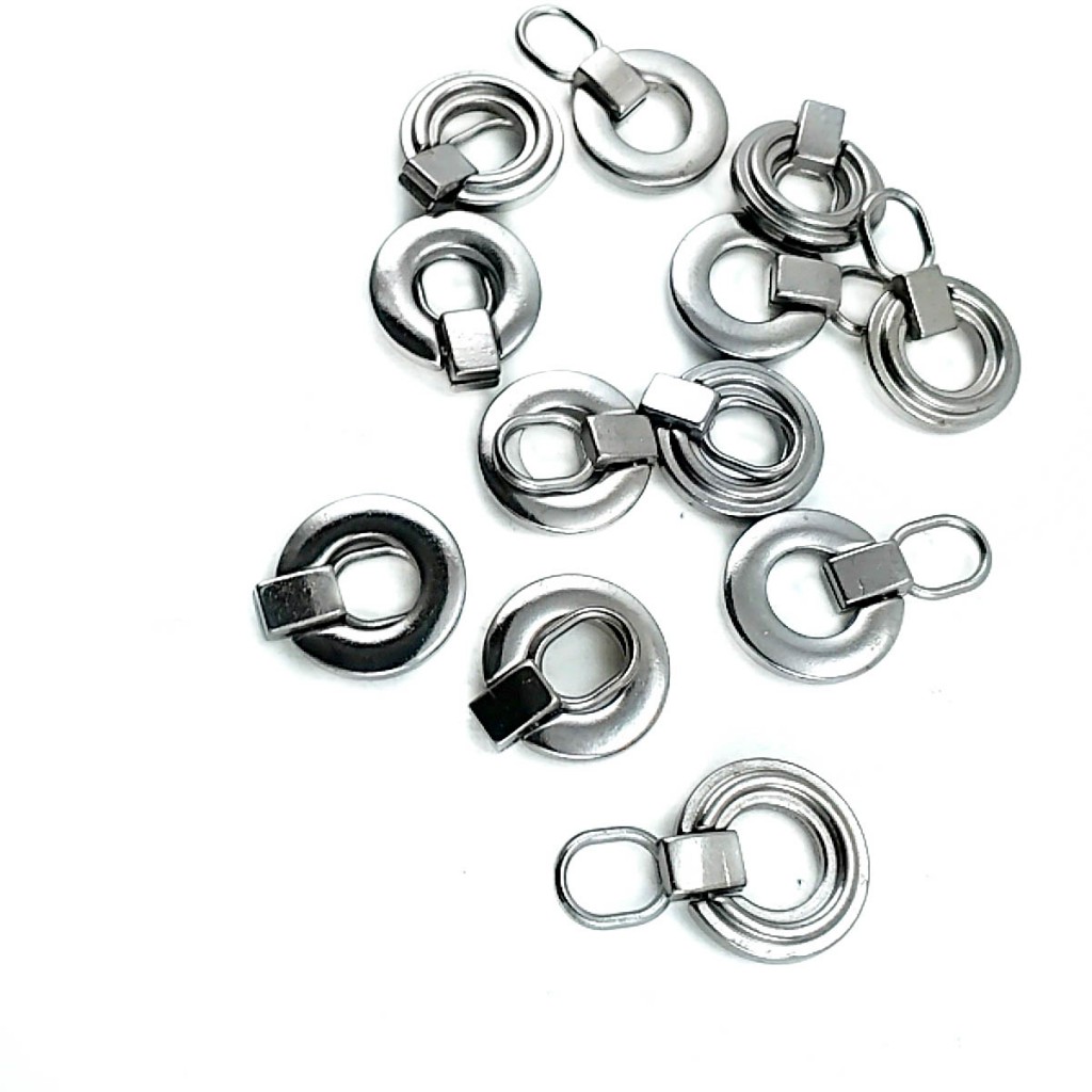 Zipper Pulls - Zipper Pull Ring Shape 15 mm