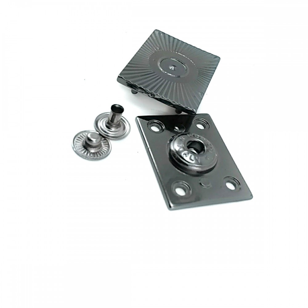 Outerwear Patterned Rectangular Snap Button 32 x 25 mm | Snap Button ...