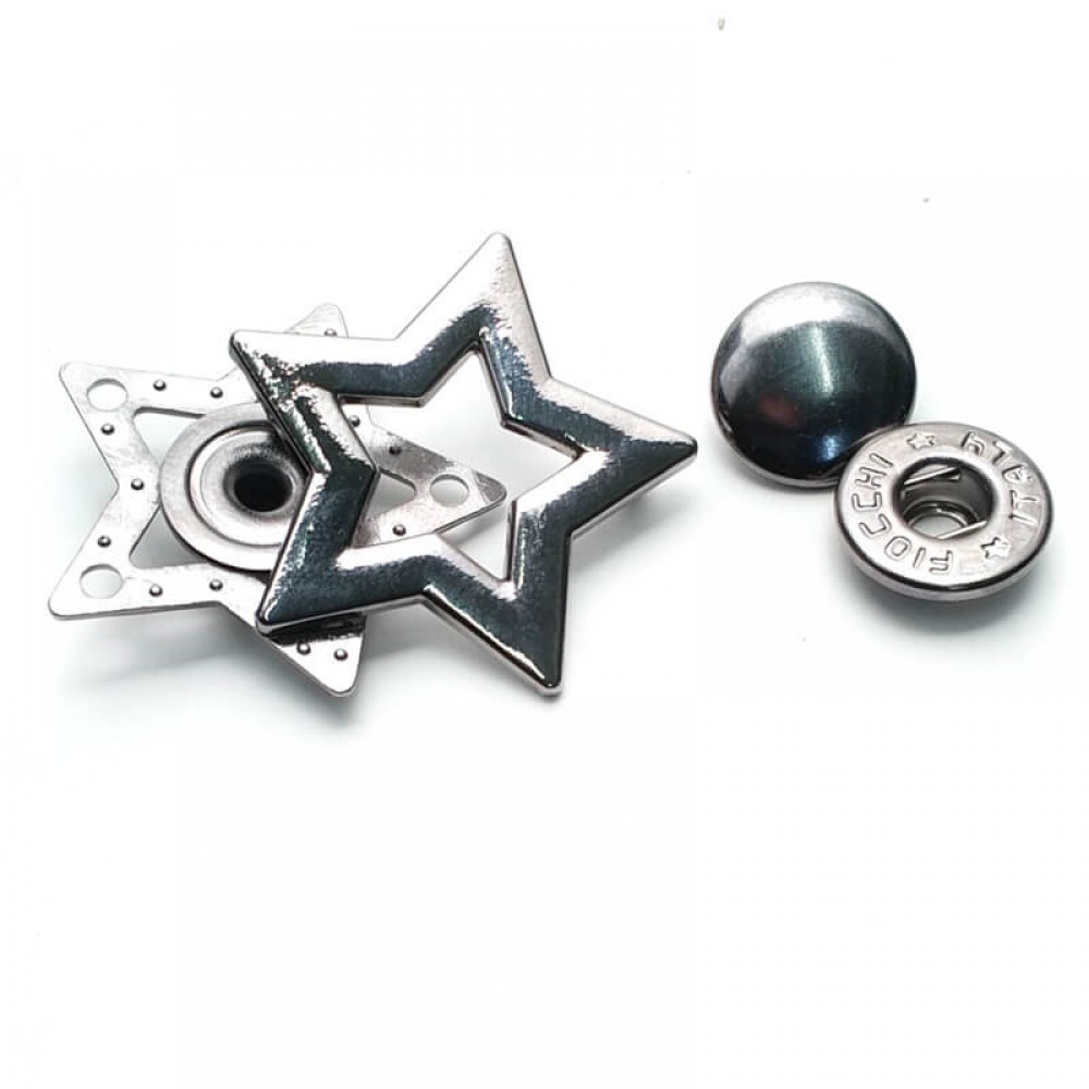 Coat Snap Star Shape Snap Button 25 mm - Star Shaped Button Button Types