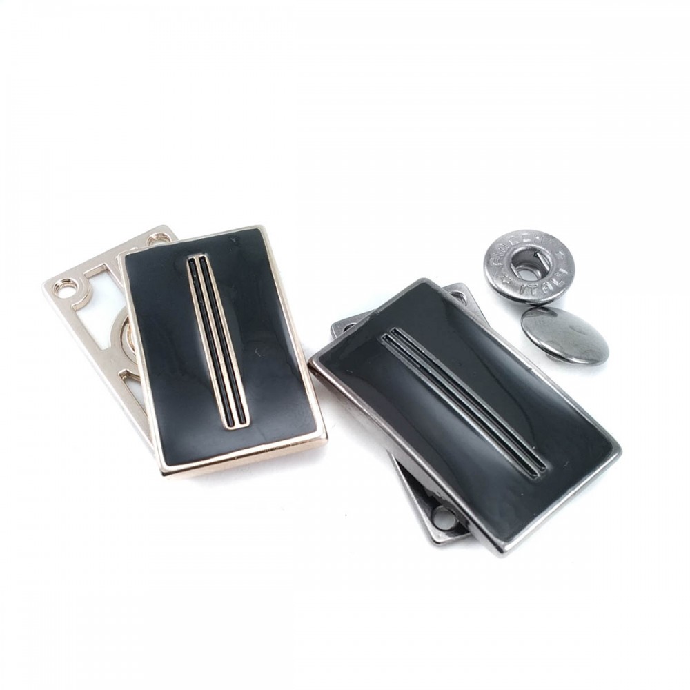 Enamel Stylish Snap Fasteners Outerwear Snap Button 35 x 21 mm