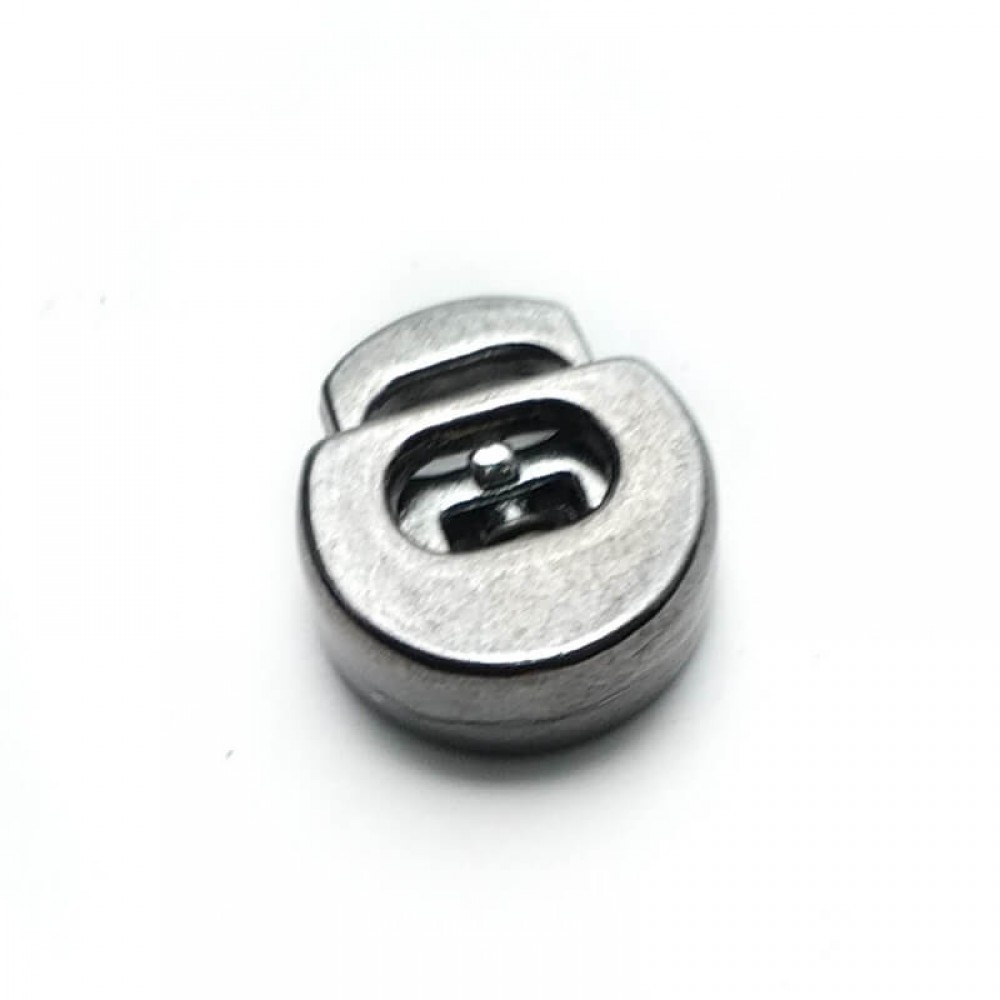 Metallized Moon Stopper - One Hole 11 mm | Metal Textile Accessories