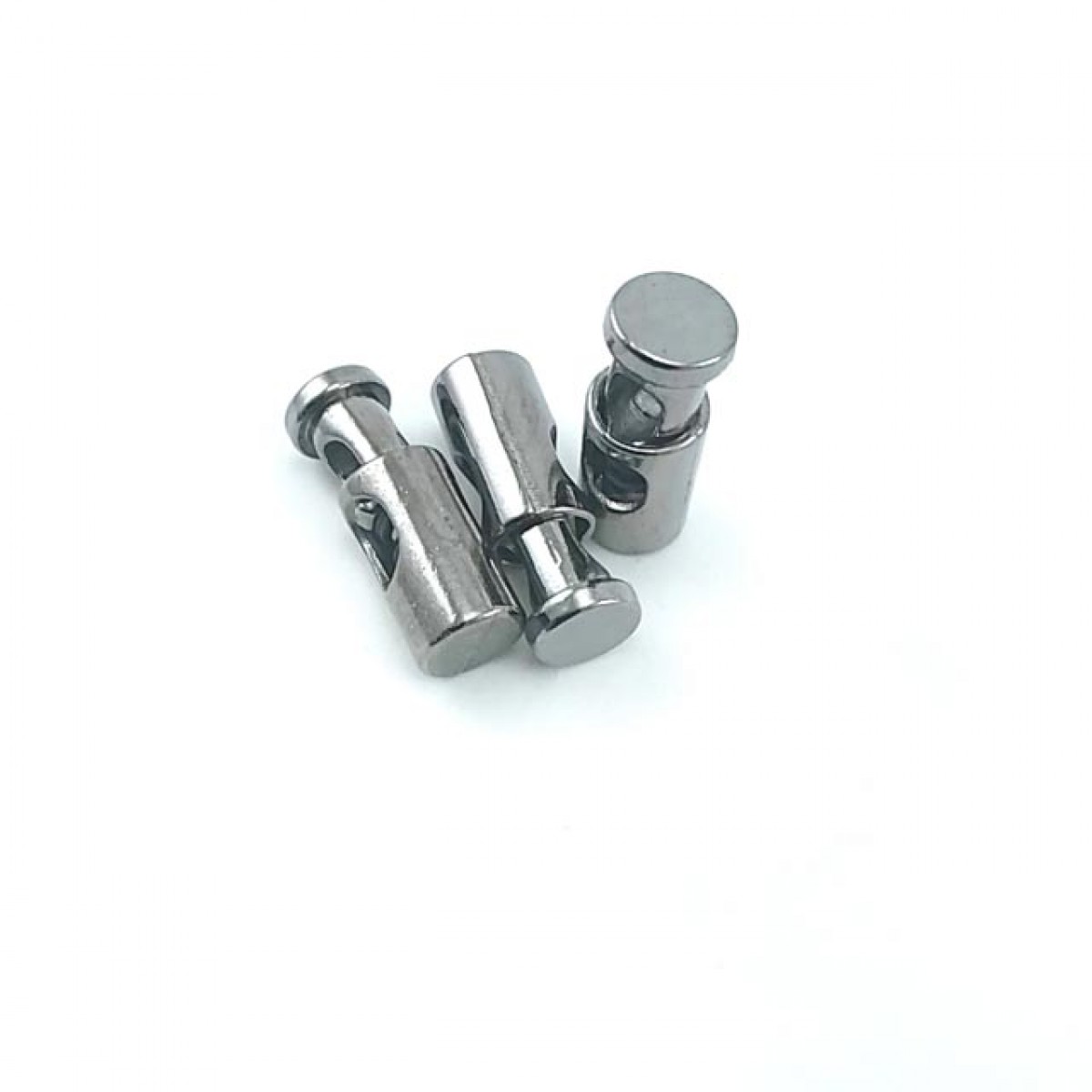 Cord Lock - Cord Lock Metal Single Hole Length 22 mm - Diameter: 7 mm