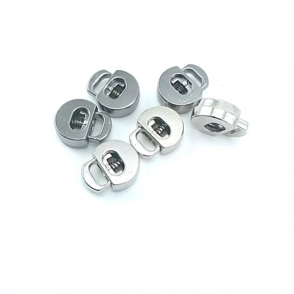 Metallized Moon Stopper - One Hole 11 mm | Metal Textile Accessories