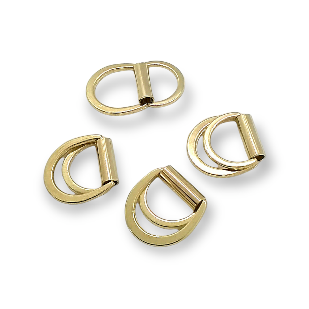 D Ring Buckles - Double D Ring Buckle Belt and Bag Buckle 14 mm