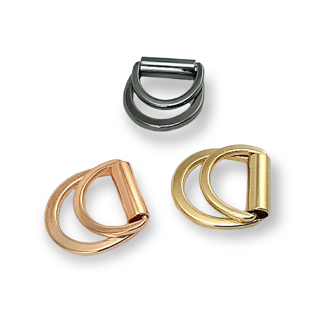 D Ring Buckles - Double D Ring Buckle Belt and Bag Buckle 14 mm