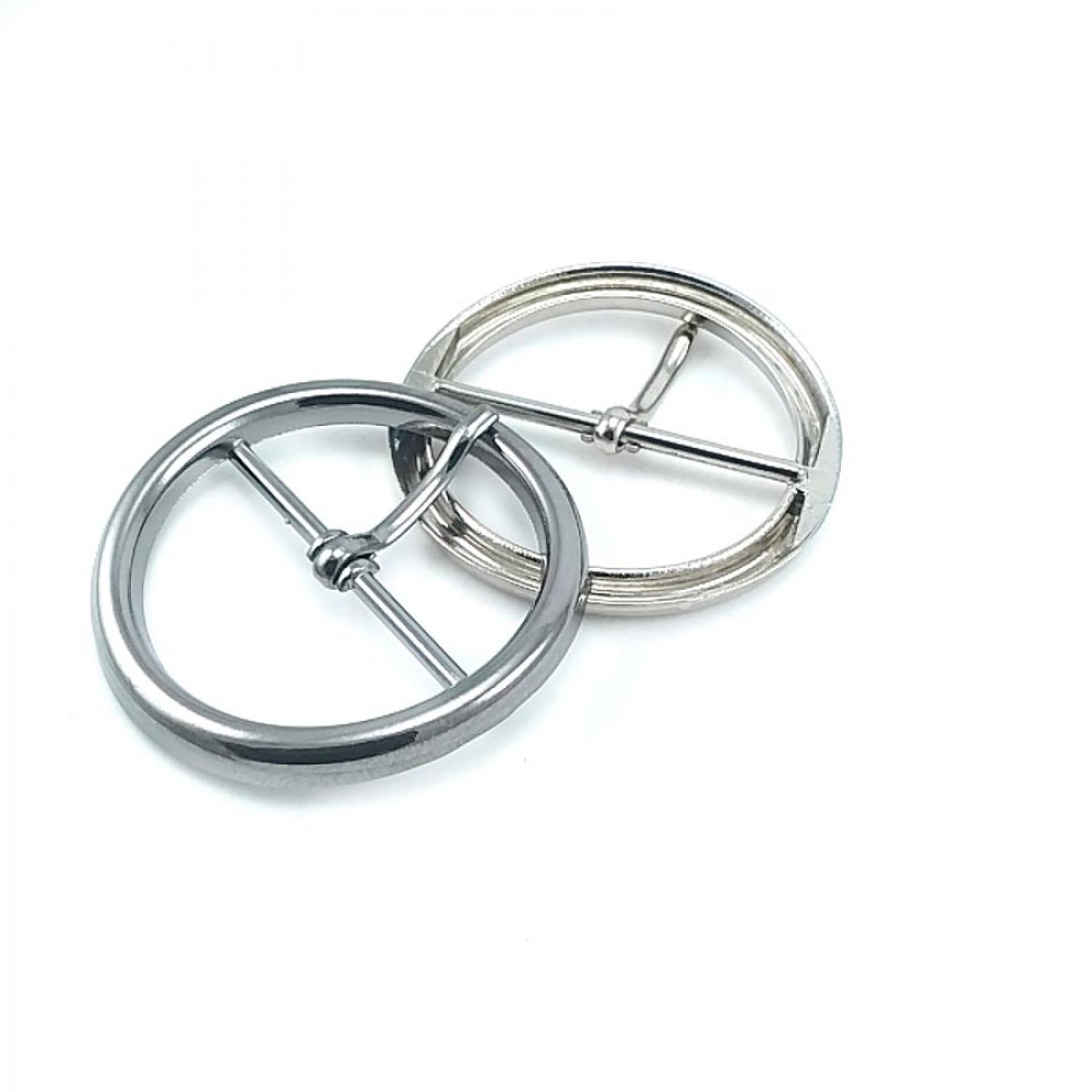 Ring Buckle - Zamak Metal Center Bar Ring Buckle 36 mm - Wholesale