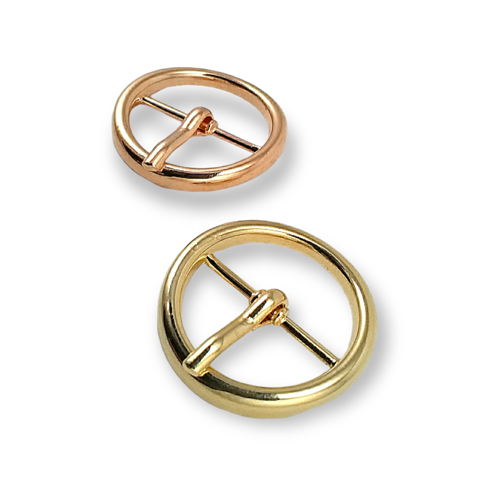 Ring Buckle -Metal Round Center Bar Ring Buckle 20 mm - Wholesale