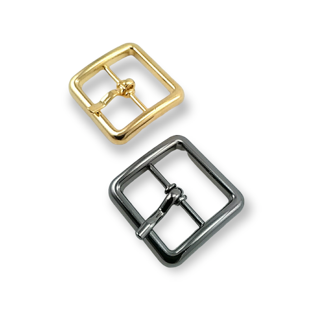 Center Bar Pin Buckle 2 cm - Belt and Leather Metal Accessories