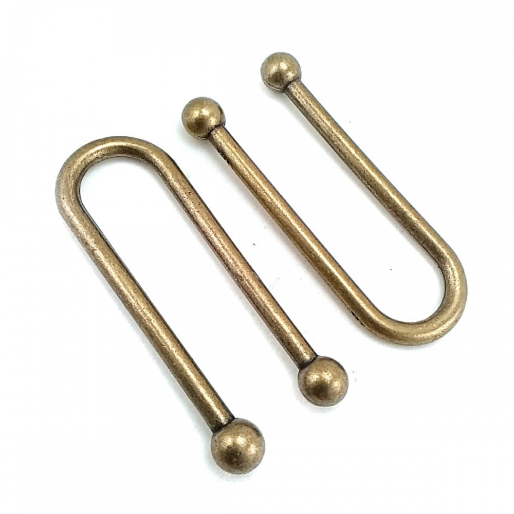 U Buckle Blouse and Swimsuit Decollete Accessory 7 cm