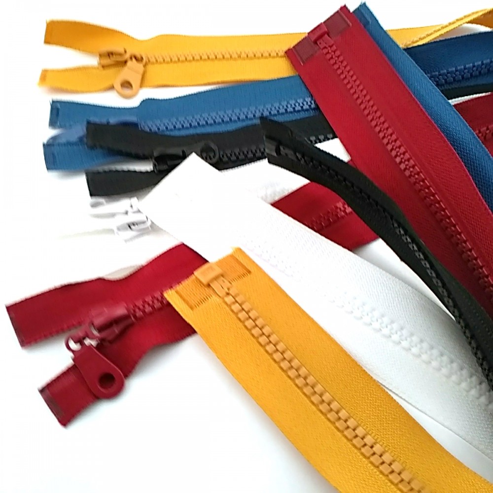Coat and Jacket Zippers - Chunky Plastic Teeth Zipper Open End 75 cm ...