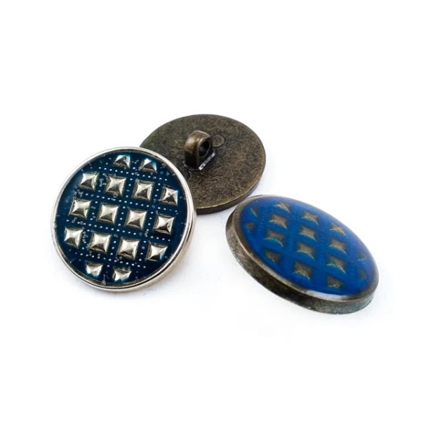 Jacket and Coat Button Enamel Zamak Button 22 mm - 36 L - Enamel and ...